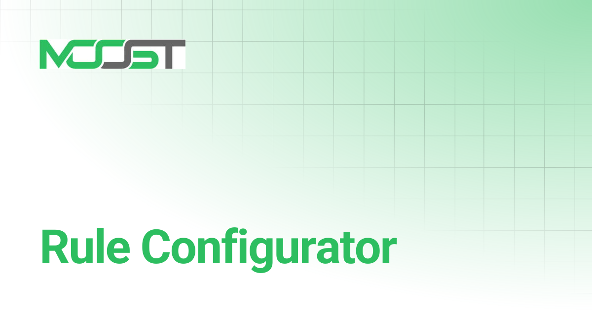 Rule Configurator | Recommender Platform