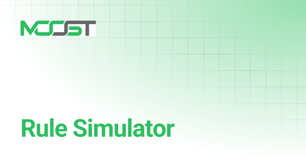 Rule Simulator | Recommender Platform